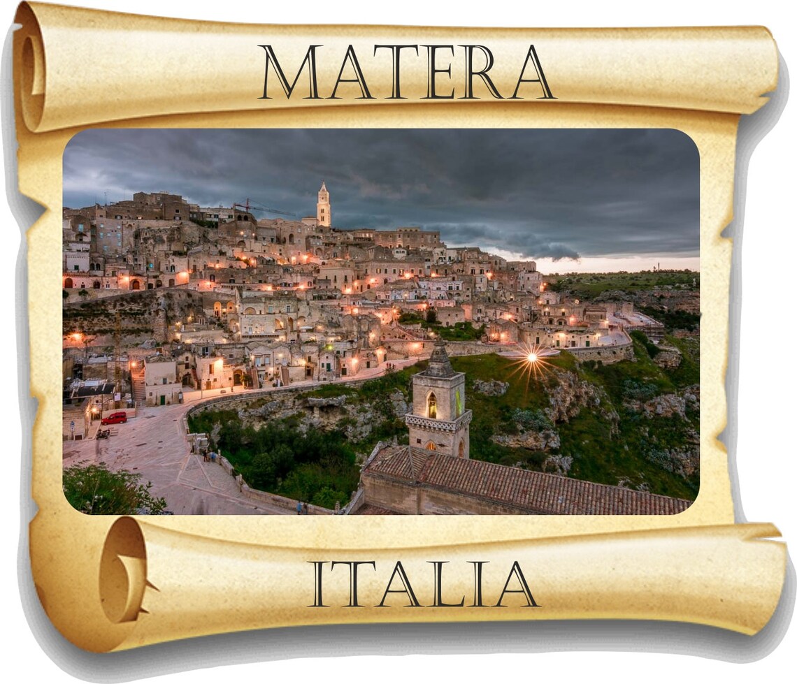 Matera Italy Italia Papyrus Sticker for Laptop Book Fridge G | Inspire ...
