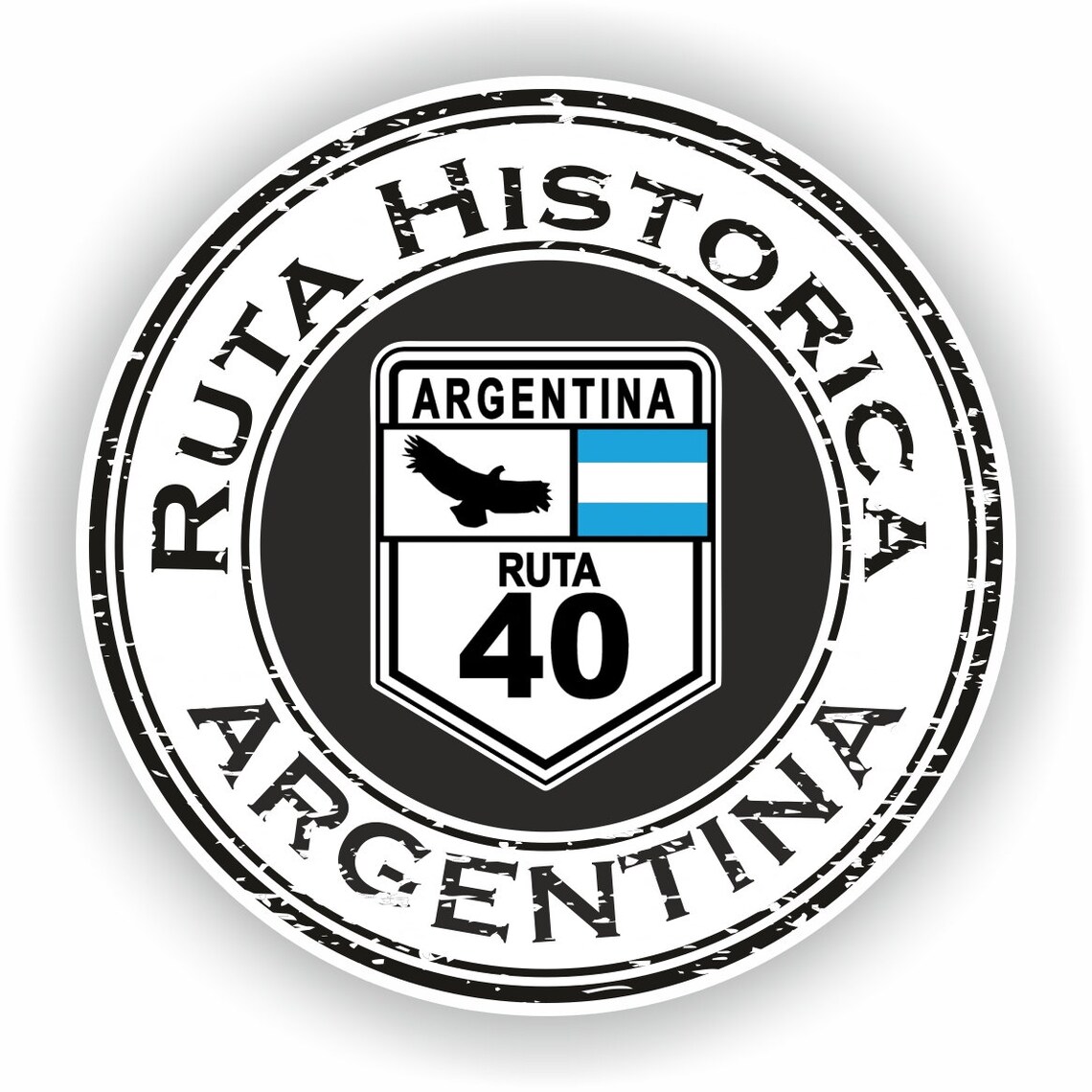 Ruta 40 Argentina High Quality Waterproof Round Sticker for | Inspire ...