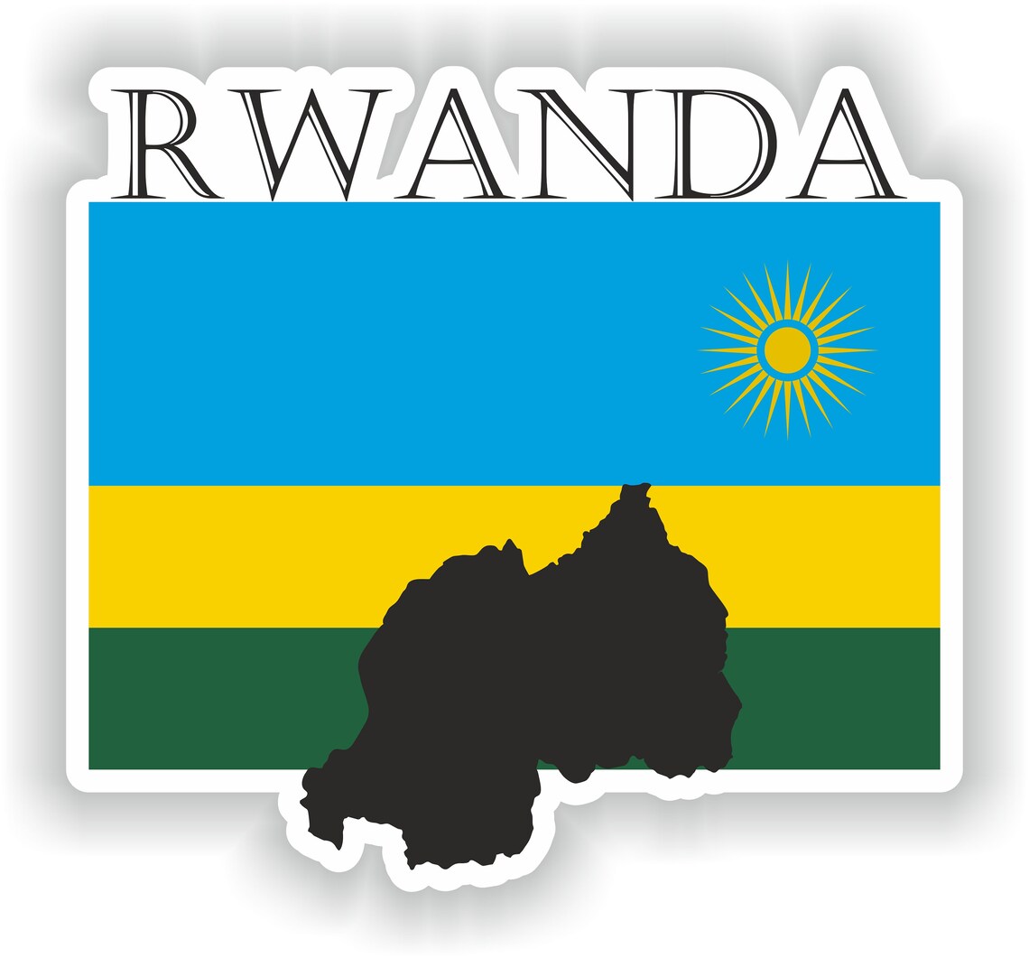 Rwanda Sticker Flag MF for Laptop Book Fridge Guitar Motorcy | Inspire ...