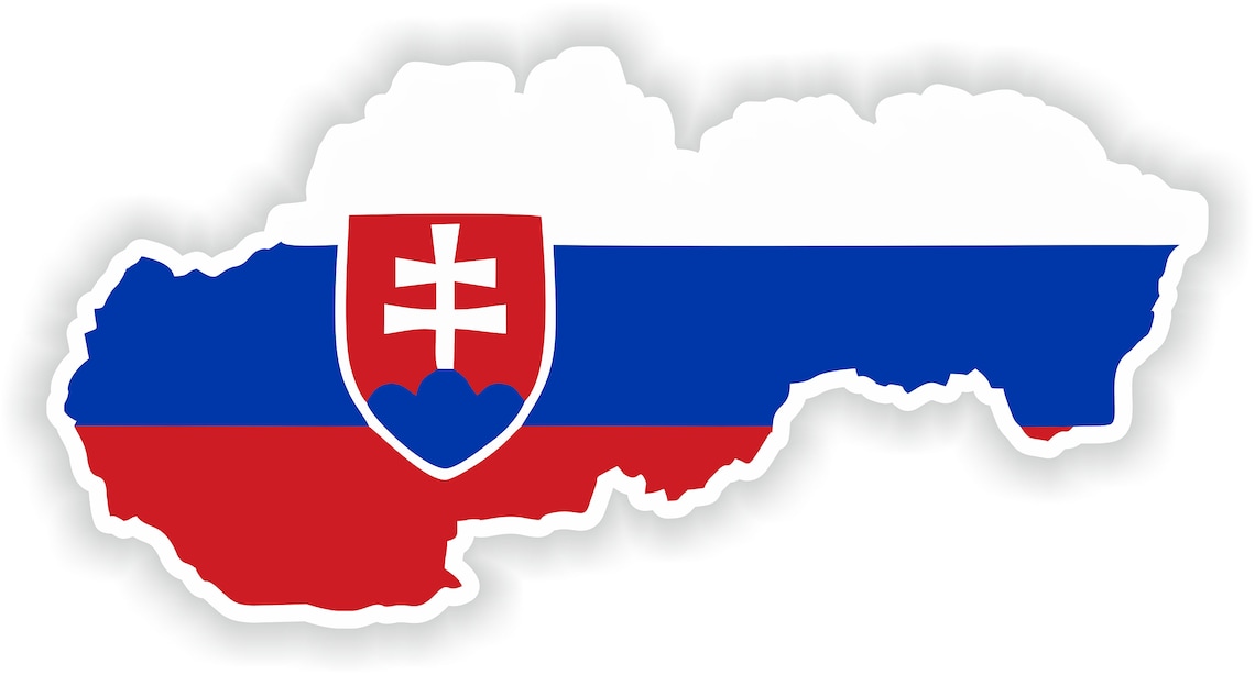 Slovakia Map Flag - Vinyl Sticker | Inspire Uplift