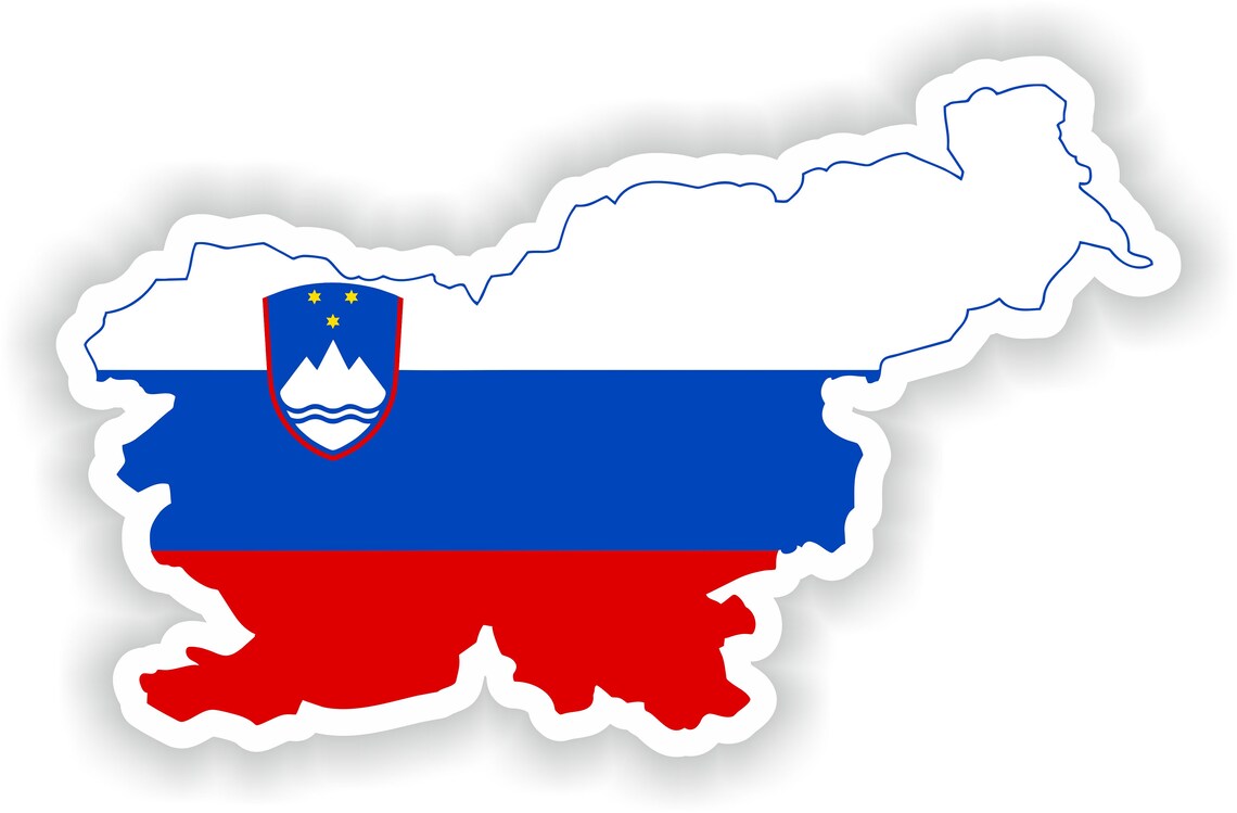 Slovenia Map Flag - Vinyl Sticker | Inspire Uplift