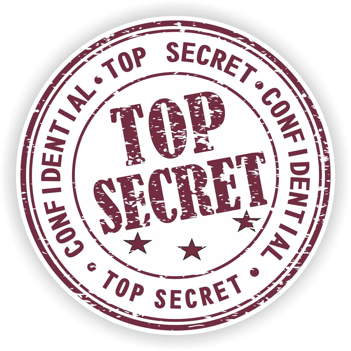 Top Secret - Vinyl Sticker | Inspire Uplift