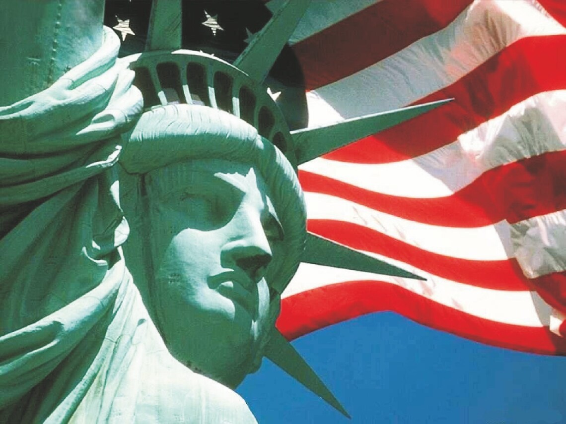 USA Statue of Liberty Flag 21 Sticker for Bumper Car Van Tru | Inspire ...