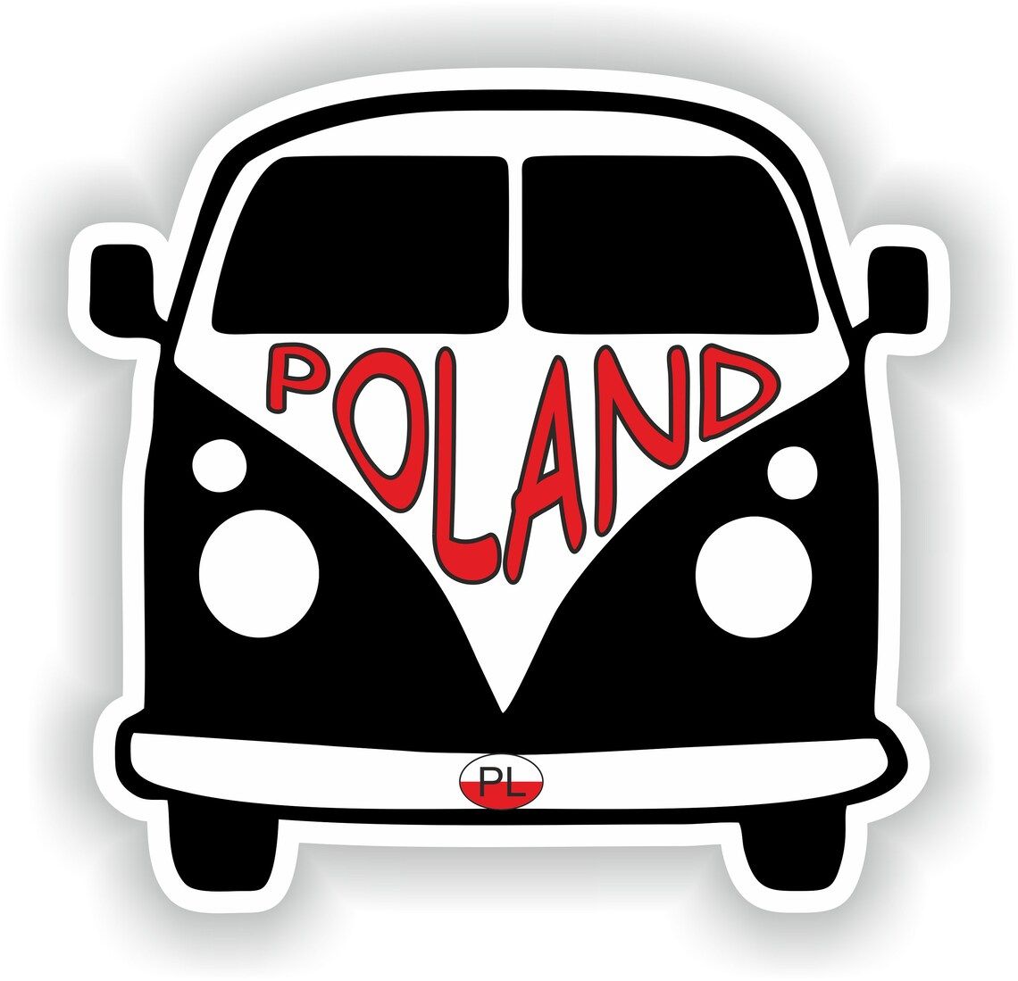 Van Poland Sticker for Car Truck Mobile Home Caravane Laptop | Inspire ...