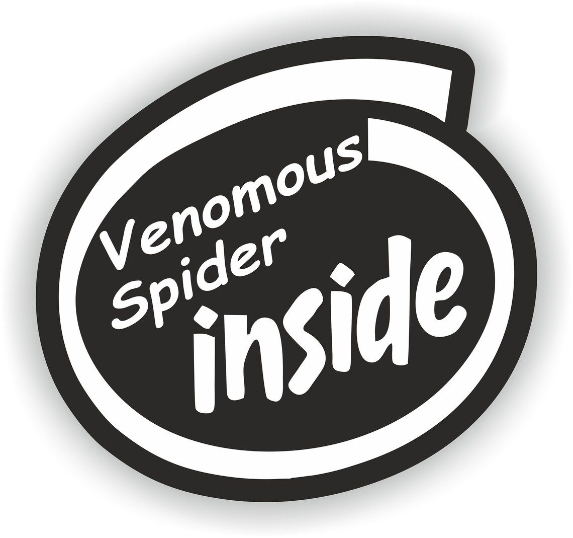 Venomous Spider Sticker for Laptop Book Fridge Guitar Motorc | Inspire ...