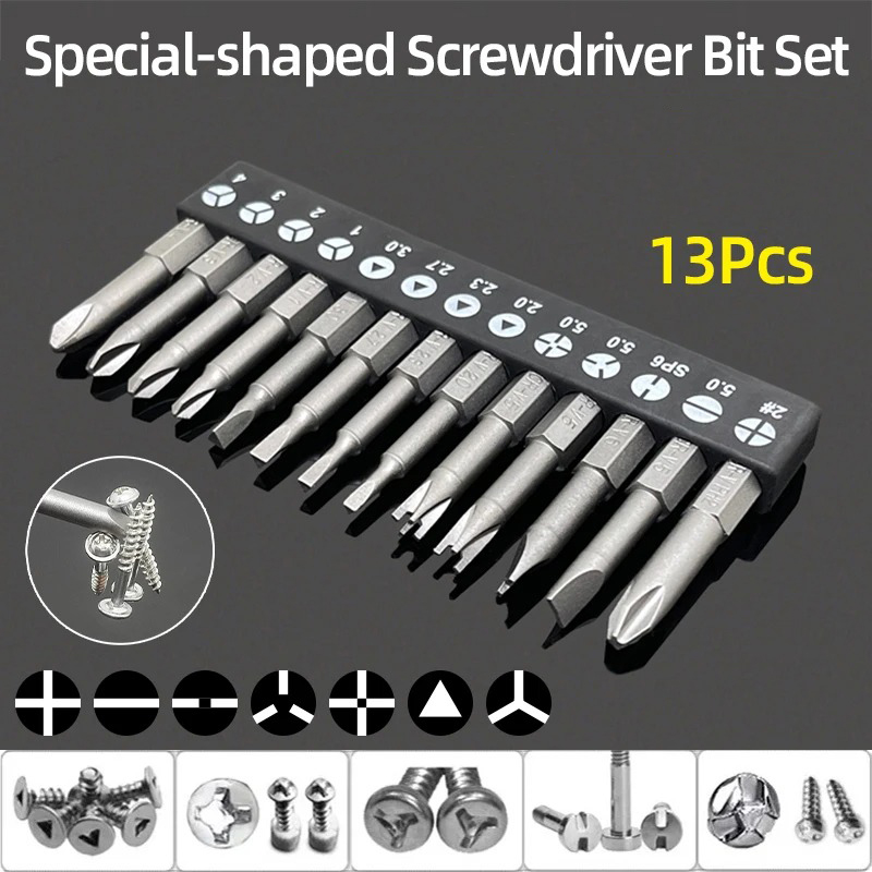 Magnetic Screwdriver Set Triangle Cross Bits | Inspire Uplift