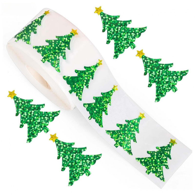 Christmas Tree Stickers, Waterproof Labels, Kids Decorations | Inspire ...