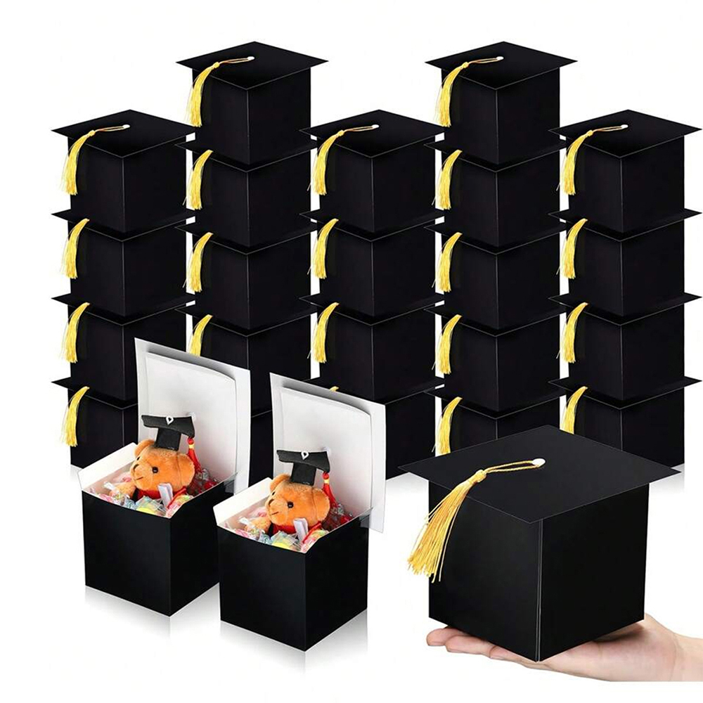 Graduation Hat Candy Gift Box with Tassel for Party Favors | Inspire Uplift