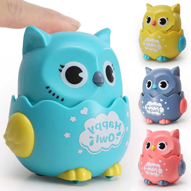 Kids Classic Owl Shaped Wind Up Mechanical Sliding Toys | Inspire Uplift