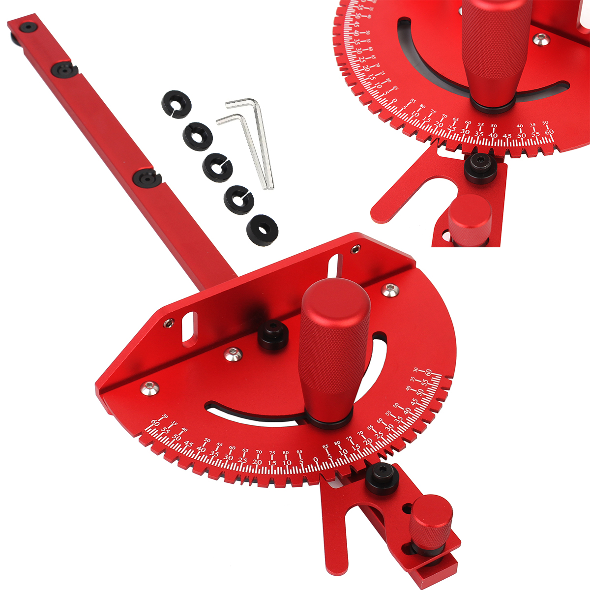Red Miter Gauge Aluminum Alloy Handle, Woodworking Tools | Inspire Uplift
