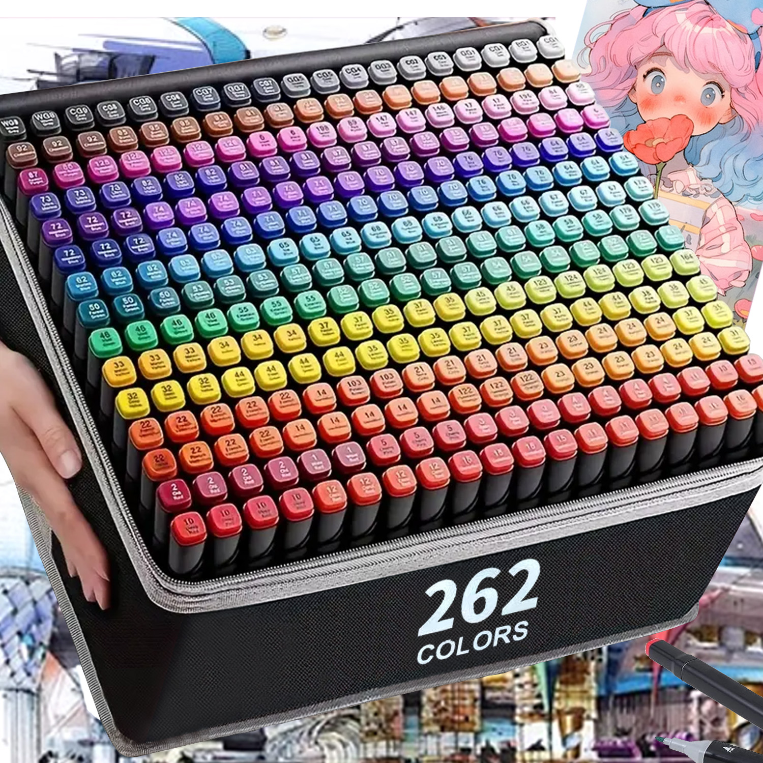 Double Tip Permanent Art Marker Pens for Drawing, Painting, | Inspire ...