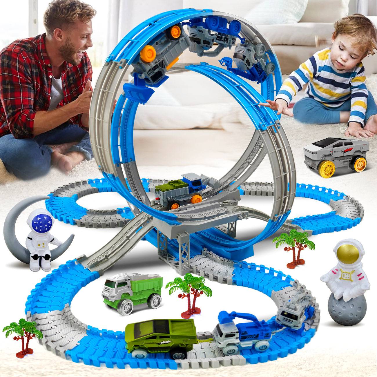 Space Track Toys Magic Climbing Electric Engineering Race Ca | Inspire ...