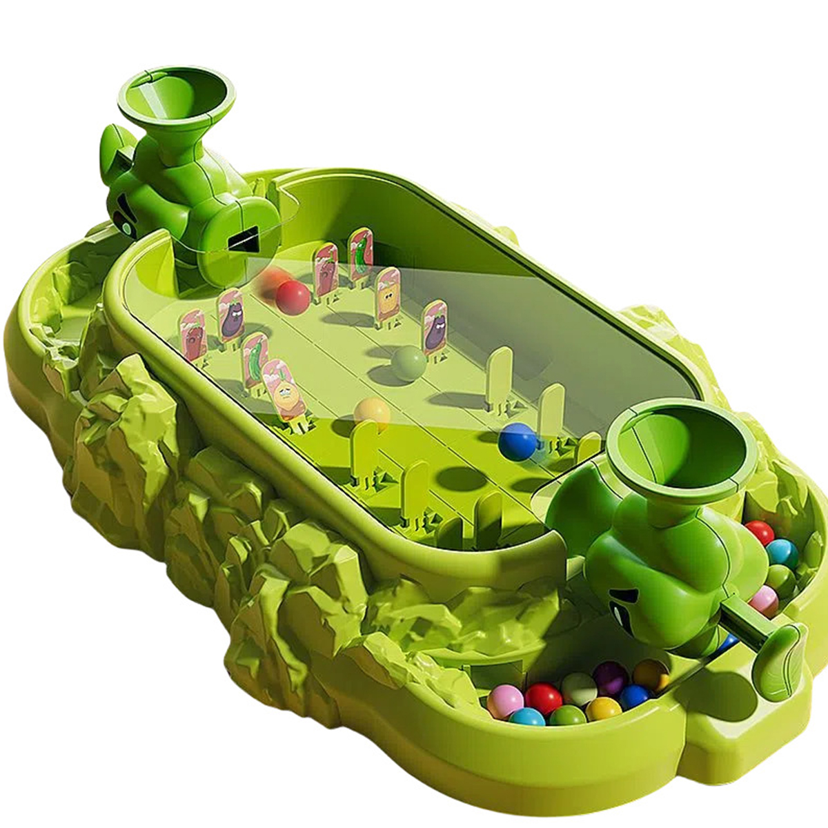Kids Vegetable Pinball Machine Interactive Battle Toy | Inspire Uplift