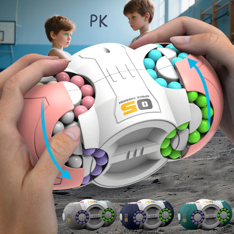 Eight-sided Rotation Finger Magical Bean Magic Cube Fidget | Inspire Uplift
