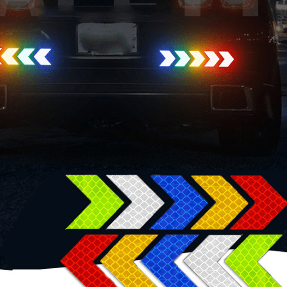 Reflective Arrow Safety Tape for Car Bumper and Motorcycle | Inspire Uplift