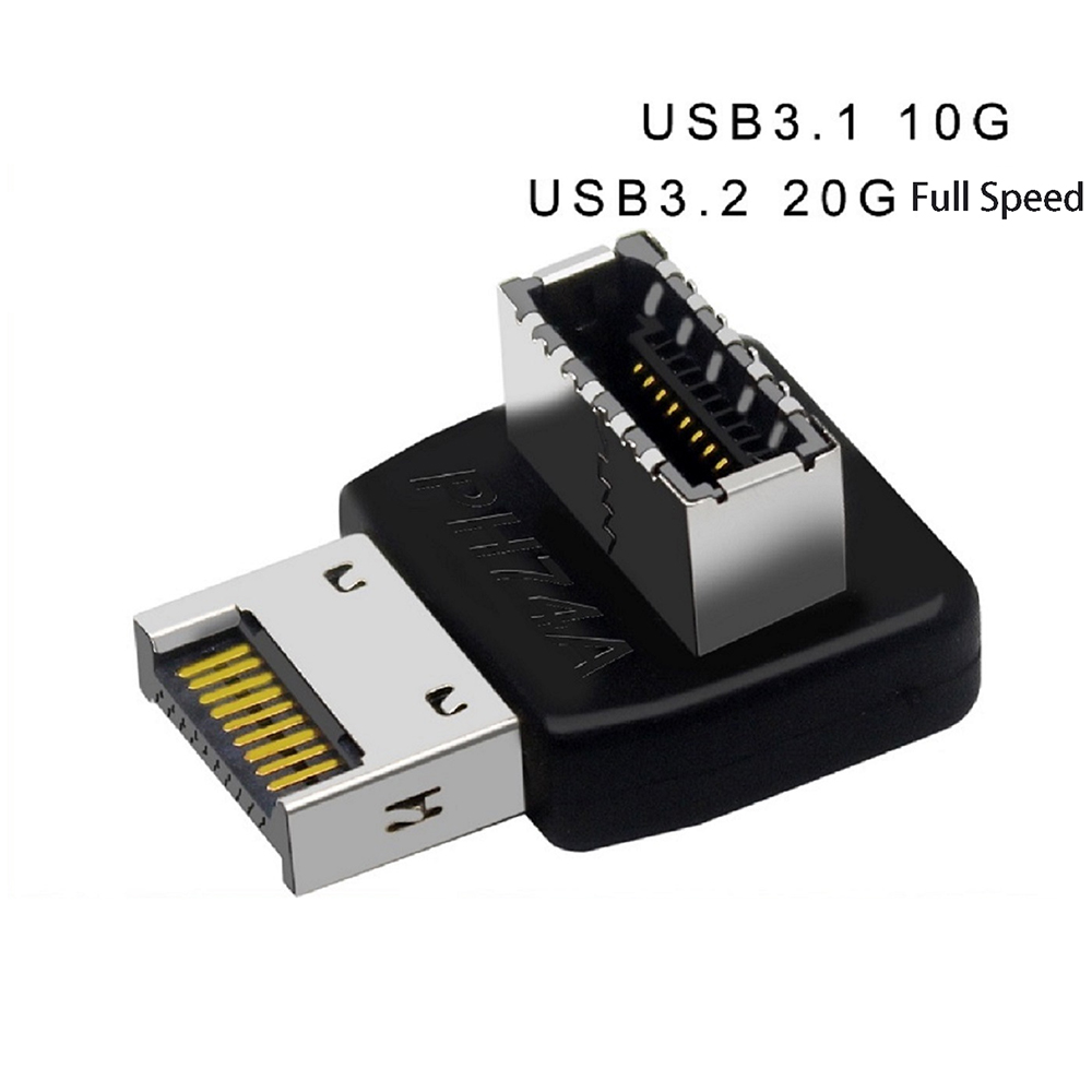 Angled Elbow Type C Converter USB Adapter for Computer | Inspire Uplift