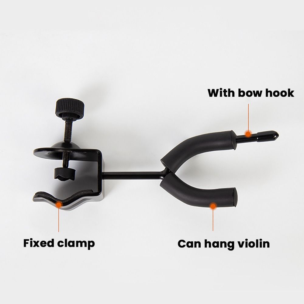 Violin Hanger with Bow Hook, No Punching, Metal Stand | Inspire Uplift