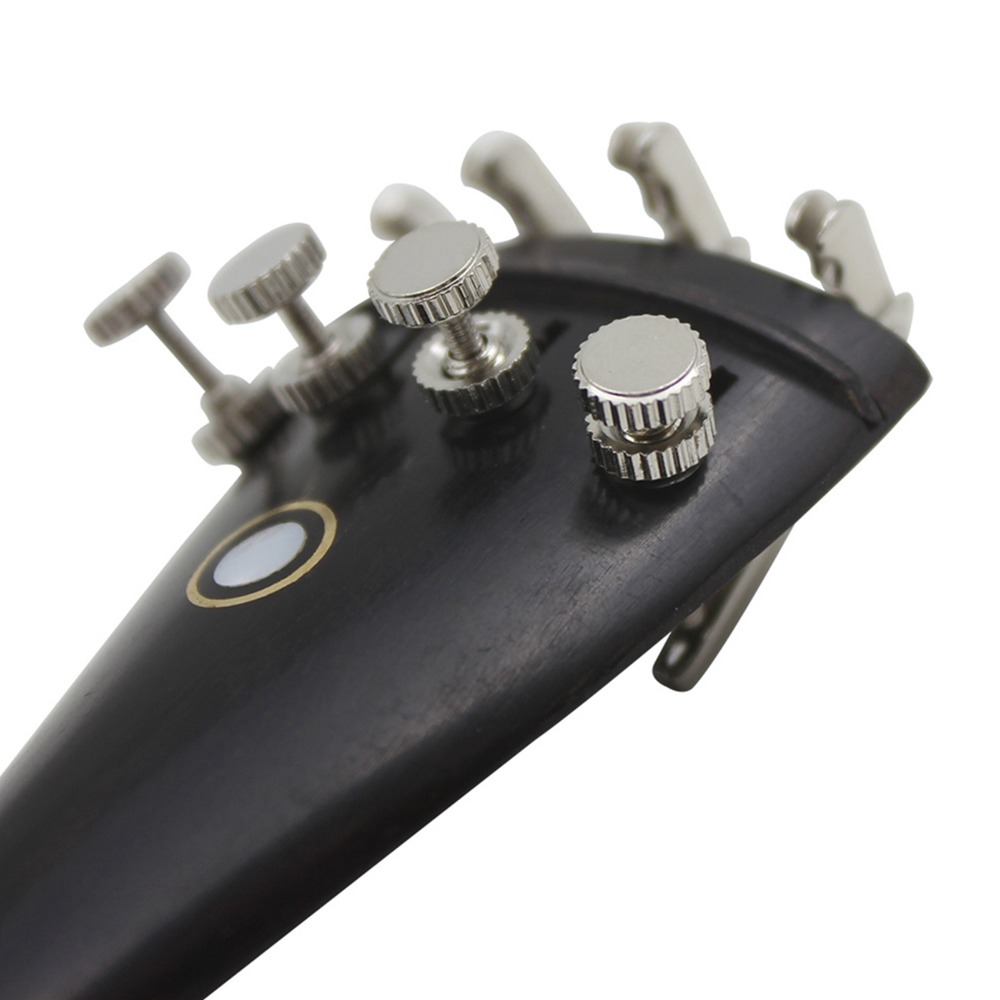 Violin Tailpiece Set with Nylon Tailgut, Ebony Wood, Fine | Inspire Uplift