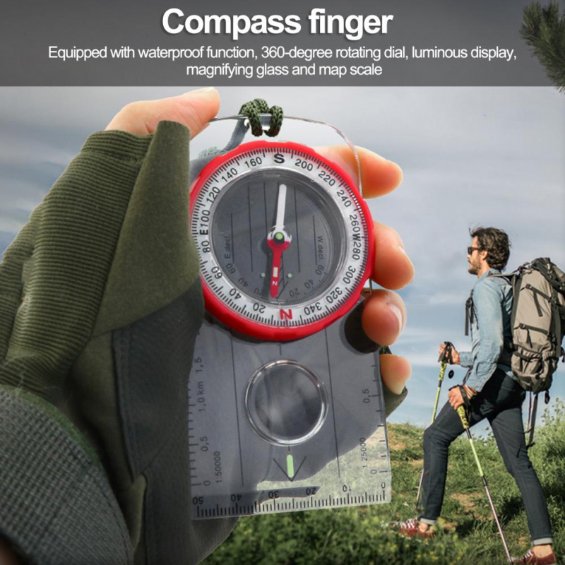 Rotating Dial Compass with Magnifier for Hiking | Inspire Uplift