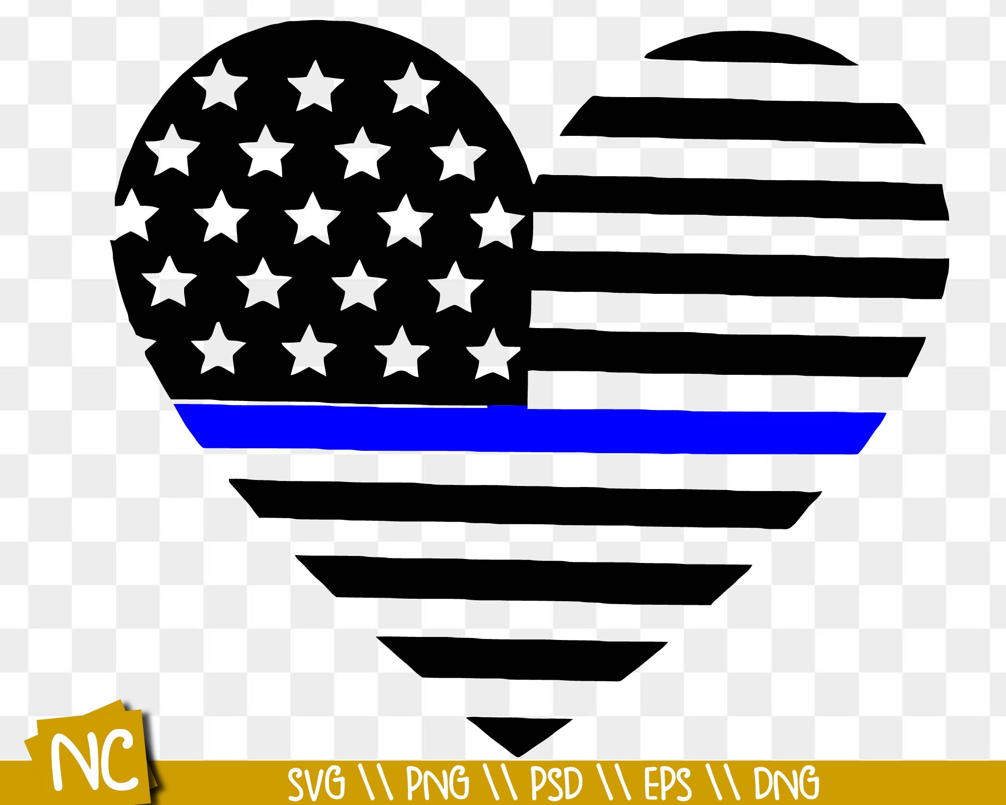 US Blue Flag Heart svg, American Flag Heart svg, USA Heart s | Inspire ...