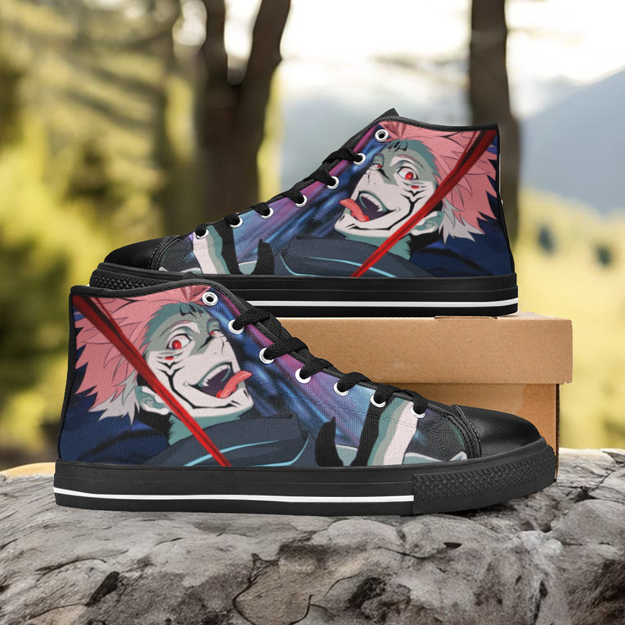 Jujutsu Kaisen Ryomen Sukuna High Top Shoes Sneakers | Inspire Uplift