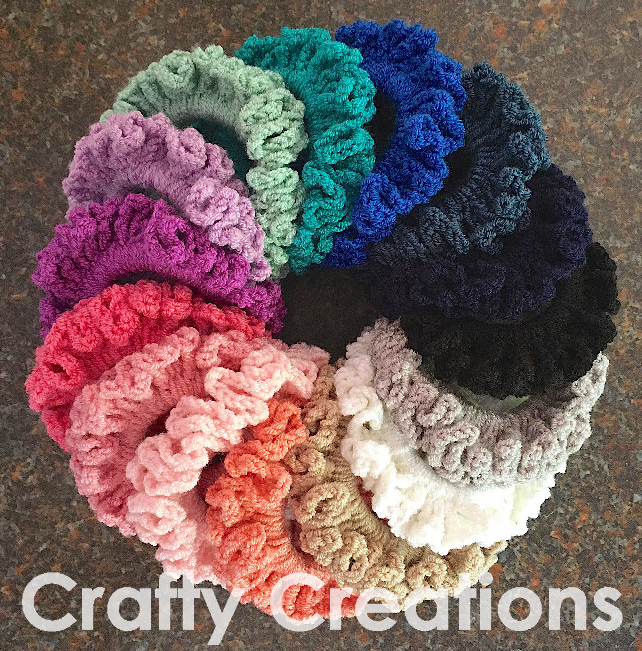 Ruffle Scrunchie Crochet Pattern | Inspire Uplift