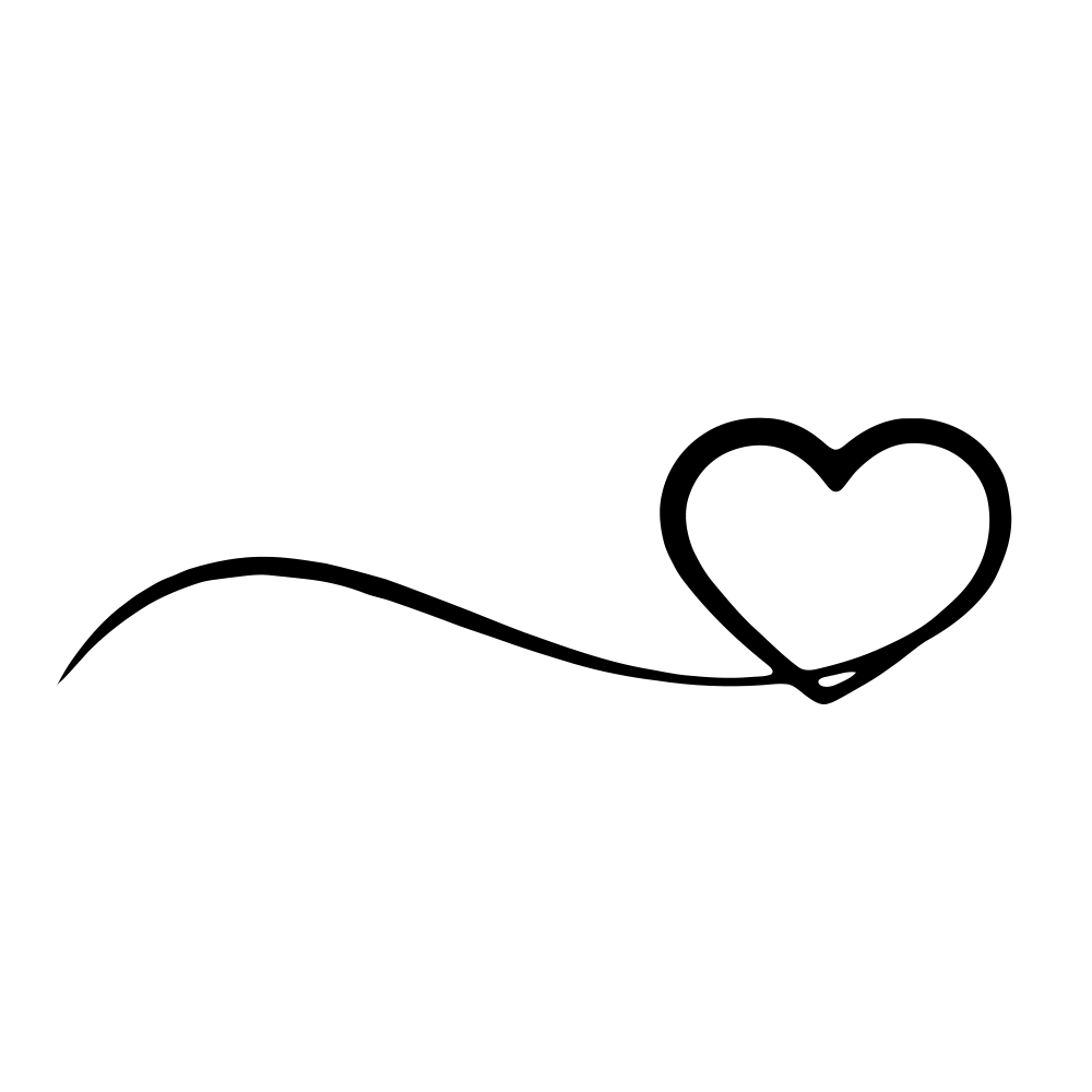 Hand-drawn Half Heart Svg, Scribble Heart Shape Svg | Inspire Uplift