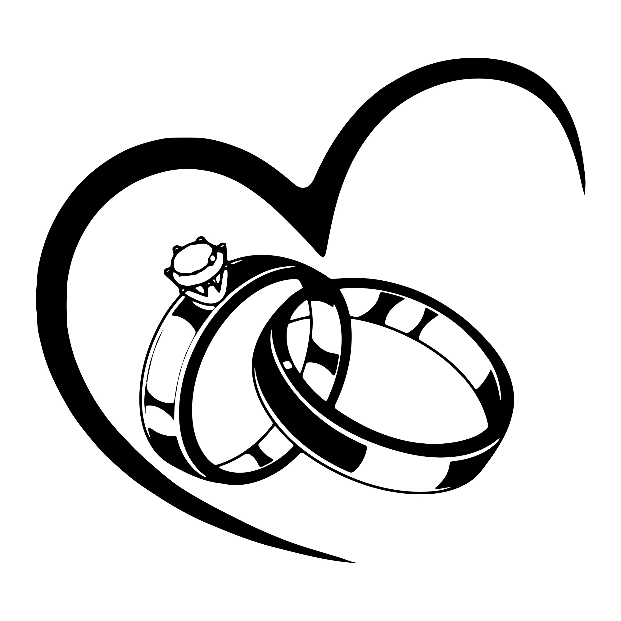 Wedding Rings1, Wedding Rings SVG, Rings svg, Wedding svg | Inspire Uplift
