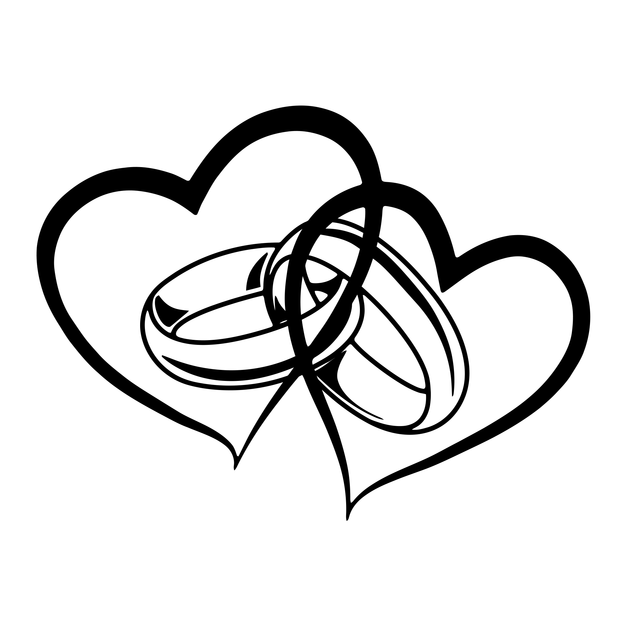 Wedding Rings svg,Wedding Heart svg,Wedding Couple svg - Inspire Uplift