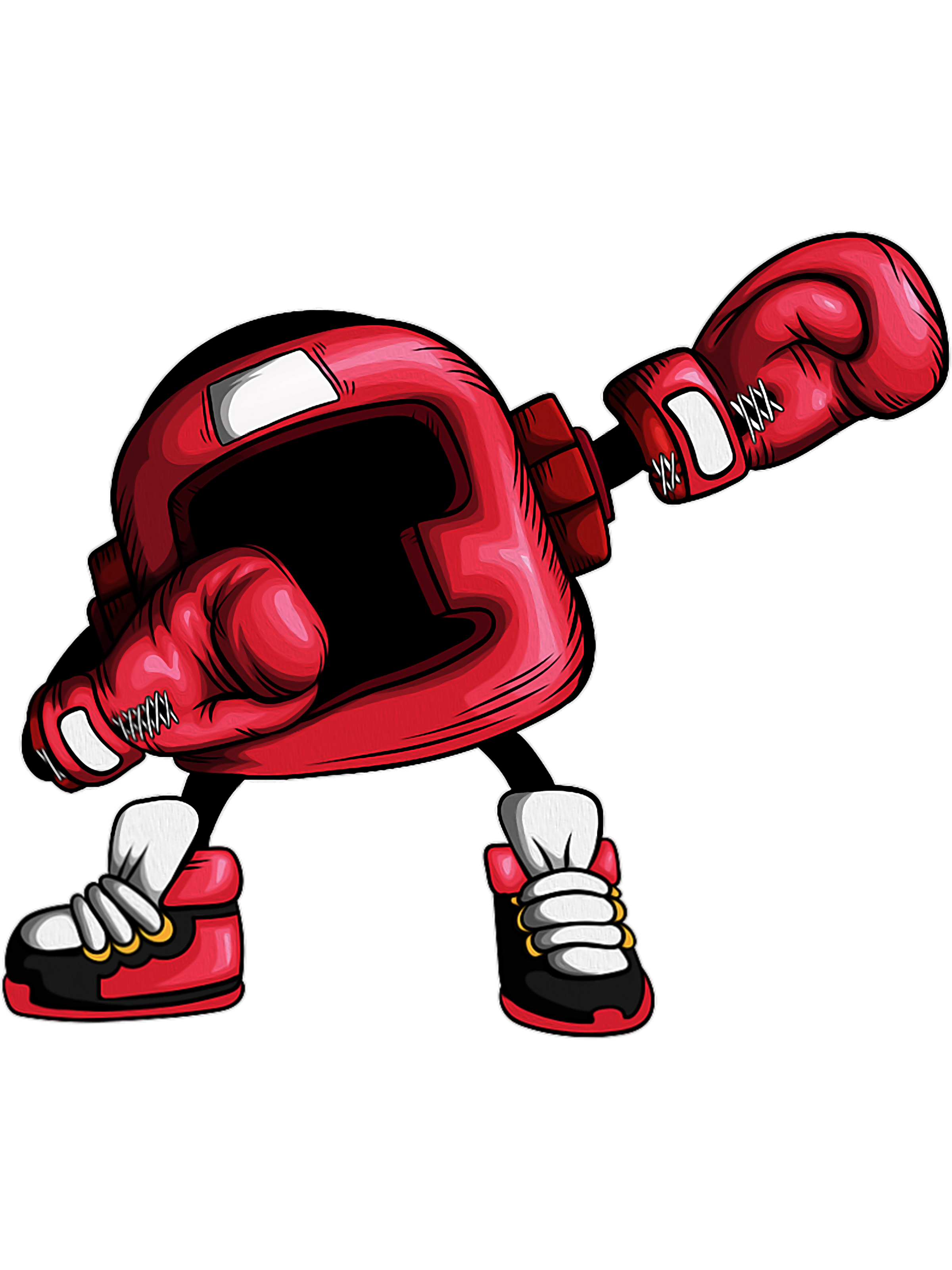 Funny Boxing Boxer Outfit Boxer Head Protection Makes Dabbin | Inspire ...