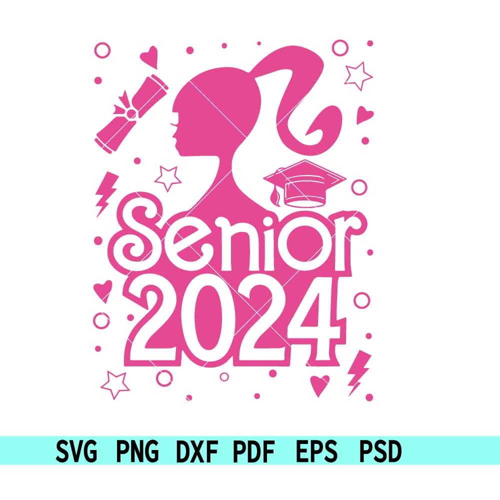 Barbie Senior Class Of 2024 SVG, Barbie Senior 2024 Svg Barb | Inspire ...