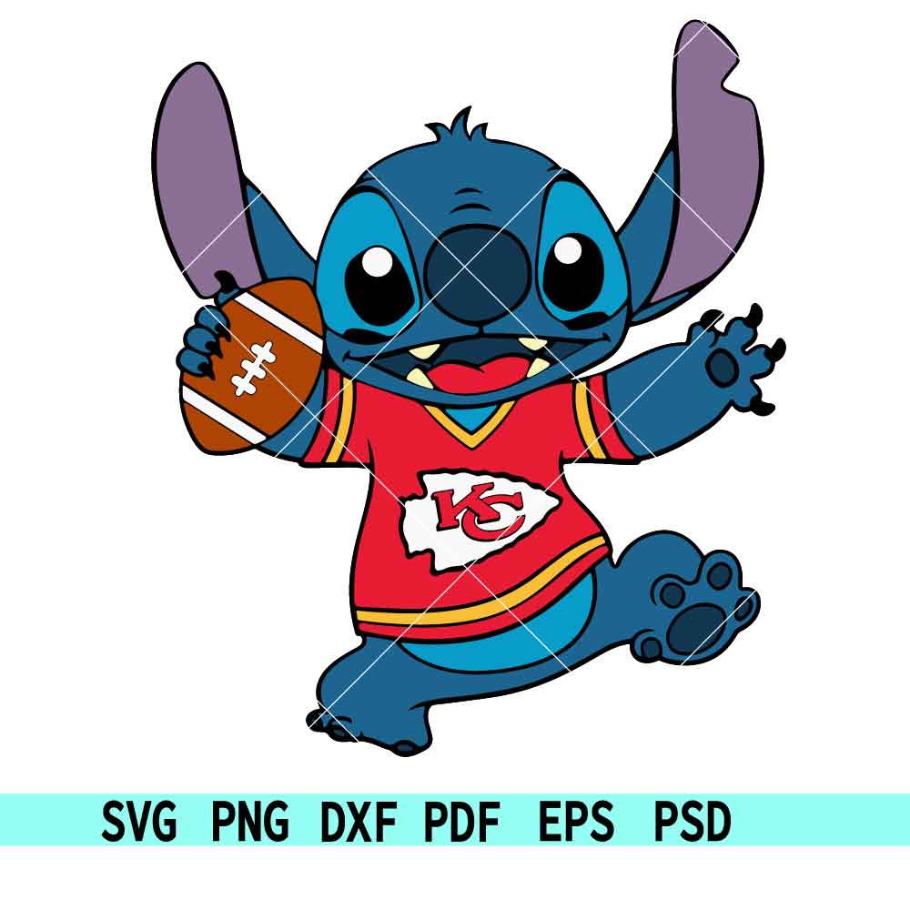Stitch Kansas City Chiefs SVG, Stitch football, Stitch KC Ch | Inspire ...