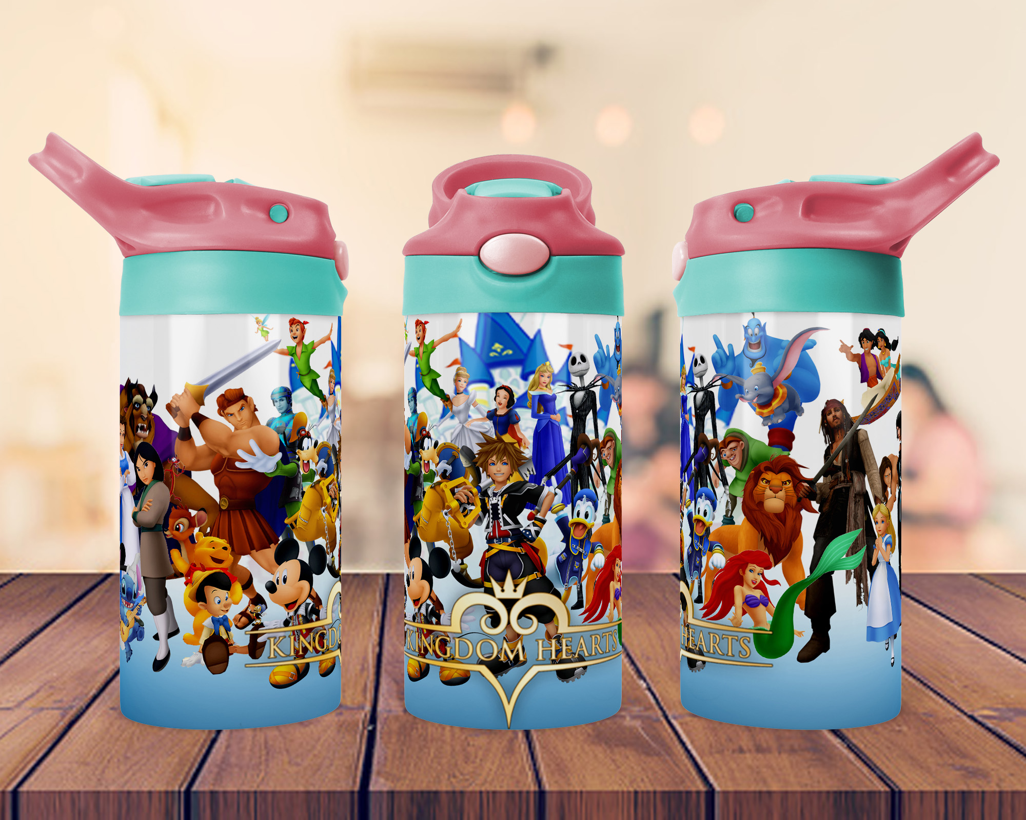 Disney Cartoon Design Tumbler for kids 12oz Flip top funny S | Inspire ...