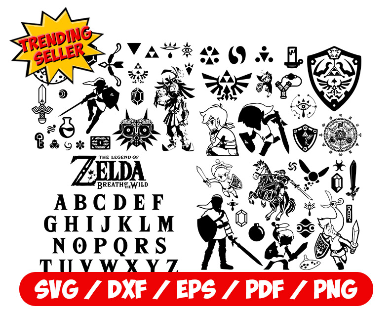 Zelda game, Legend Of Zelda, Z Bundle, Logo Zelda svg, Cricu | Inspire ...
