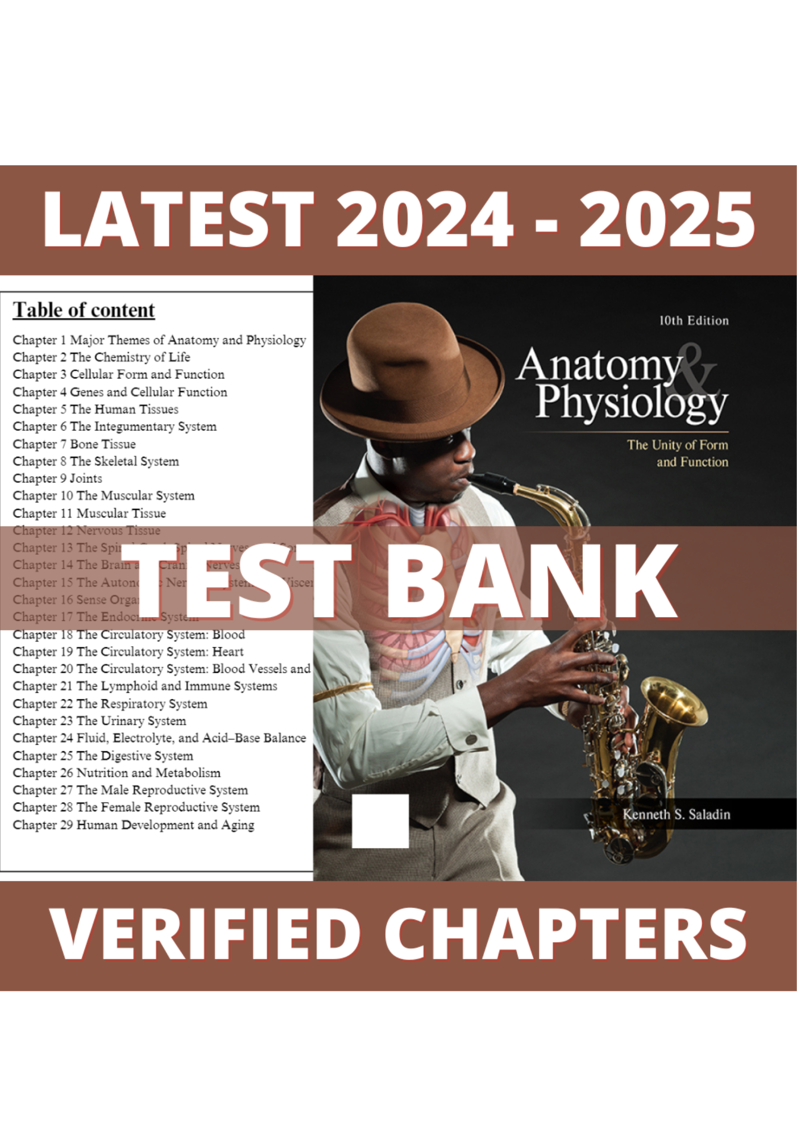 Test bank Anatomy and Physiology The Unity of Form and Funct | Inspire ...