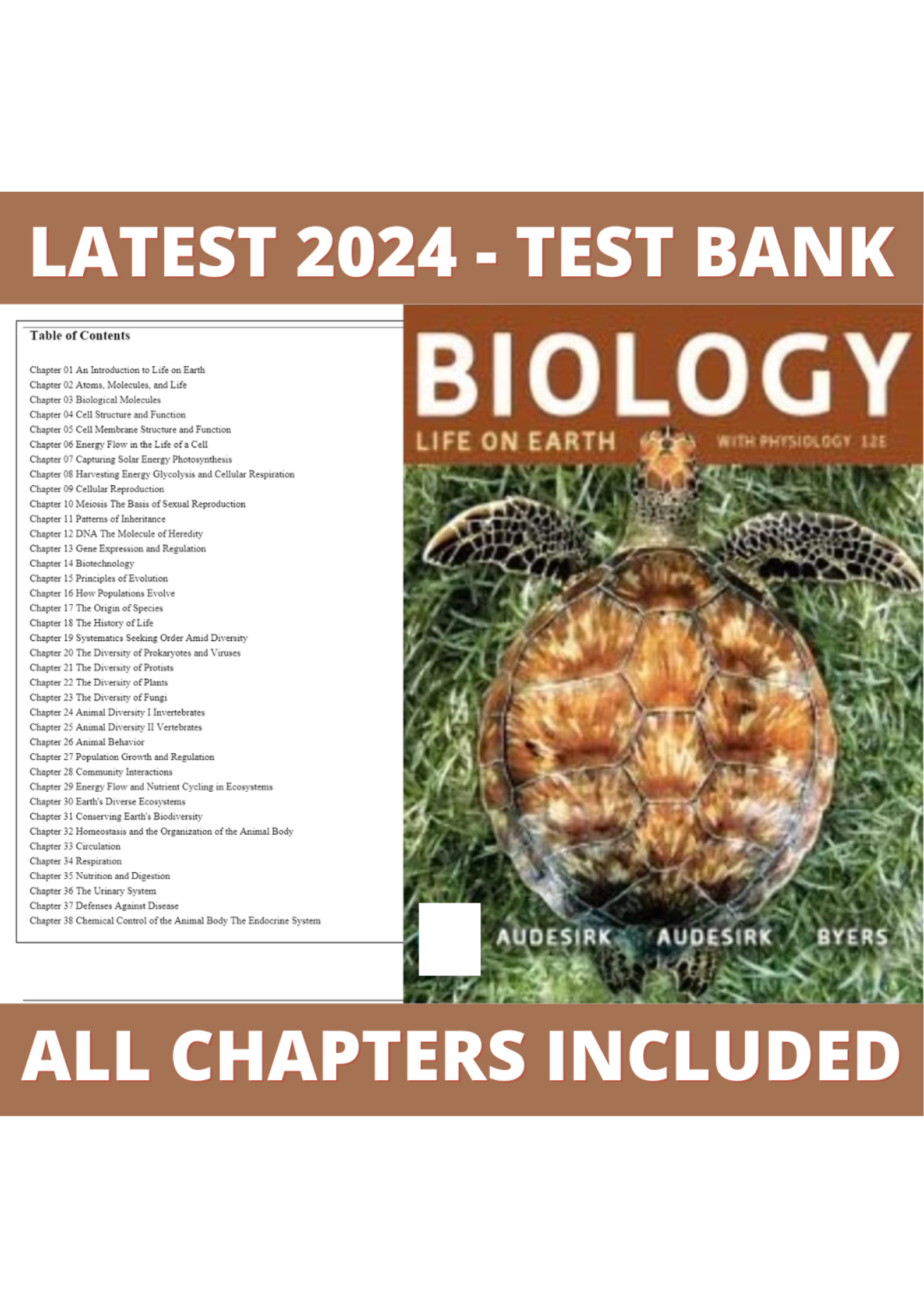 Test Bank – Biology Life on Earth with Physiology, 12th Edit | Inspire ...