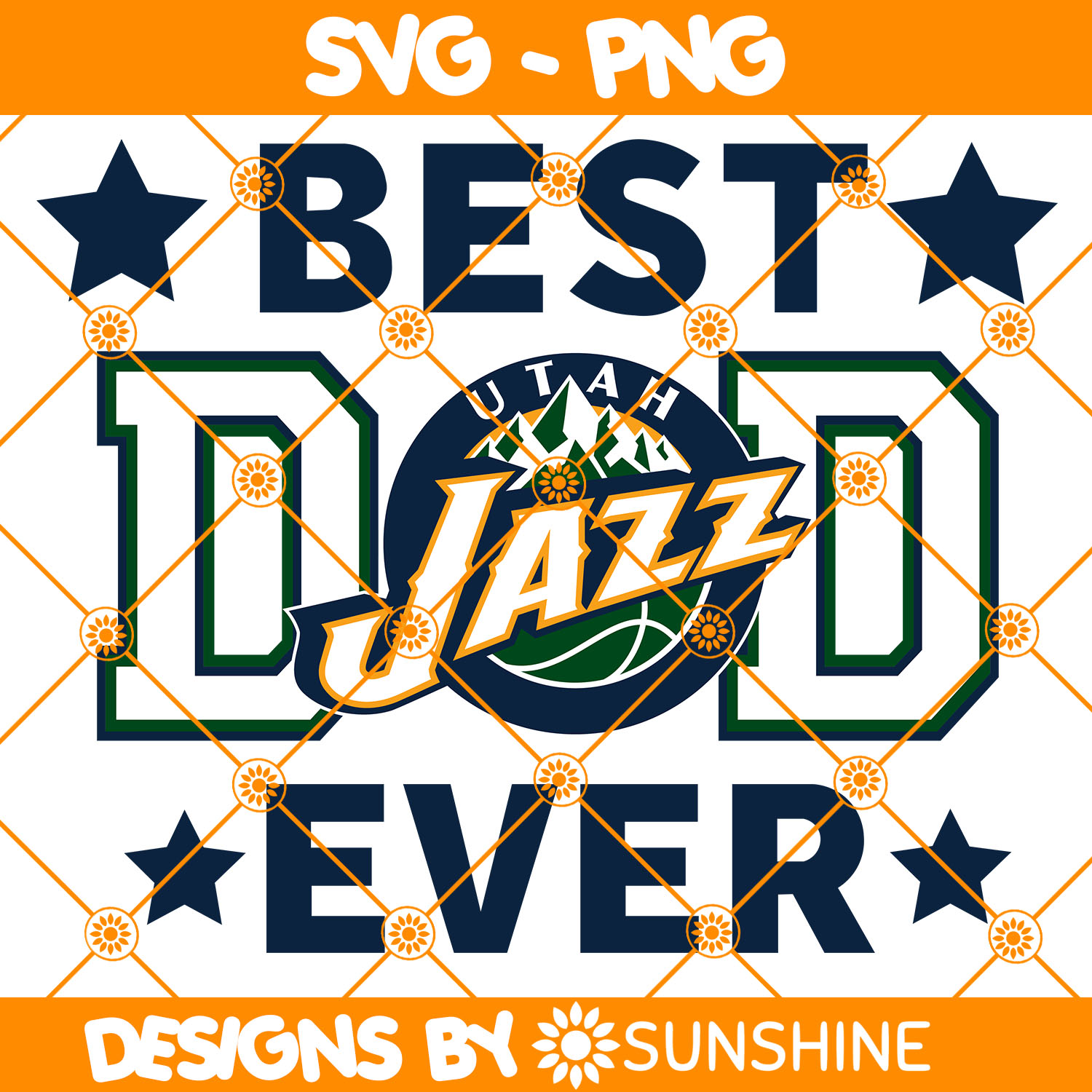 Utah Jazz Best Dad Ever Svg, Utah Jazz Svg, Father Day Svg, | Inspire ...
