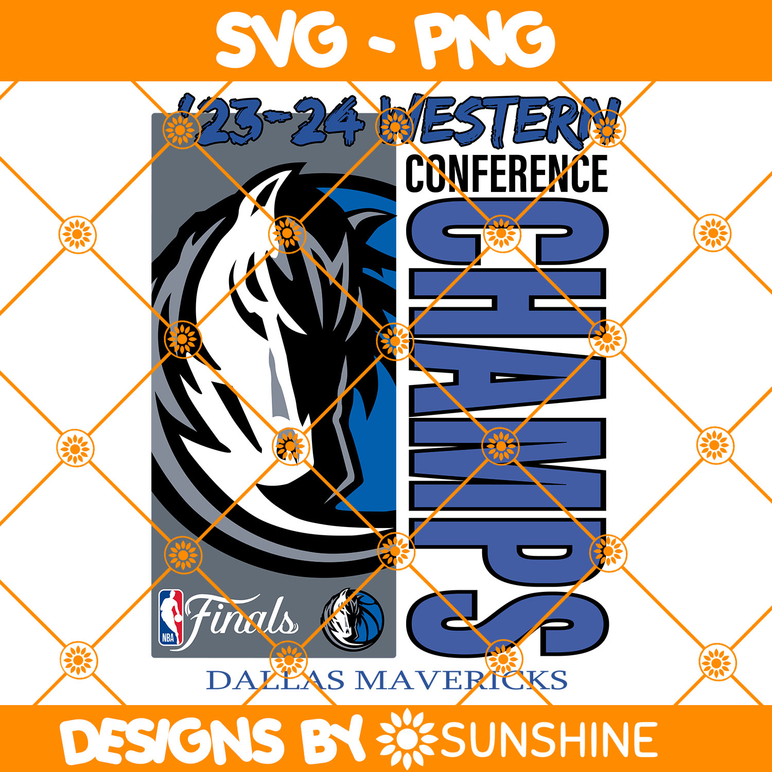 WESTERN Conference Champs Dallas Mavericks Svg, Dallas Maver | Inspire ...