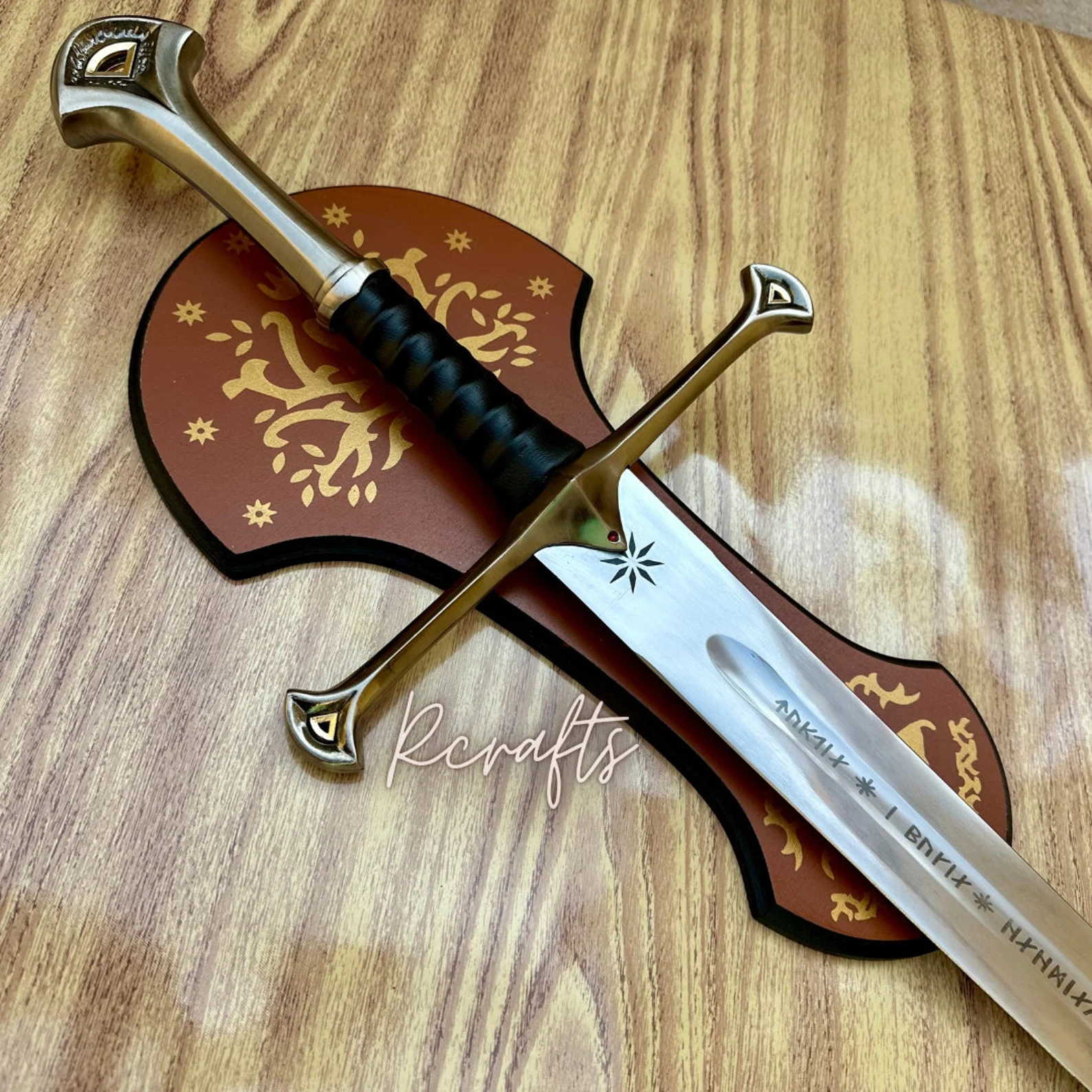 ANDURIL Sword of Strider, Custom Engraved Sword, LOTR Sword, - Inspire ...