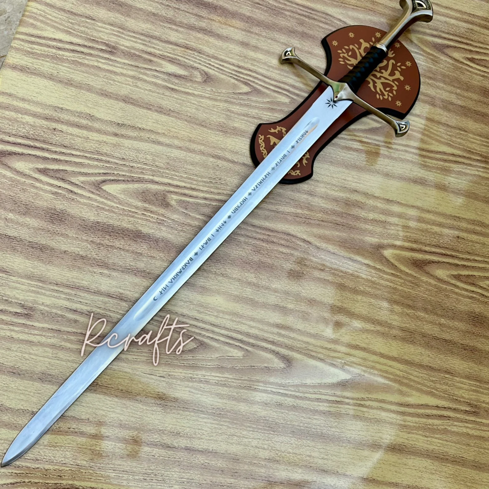 ANDURIL Sword of Strider, Custom Engraved Sword, LOTR Sword, | Inspire ...