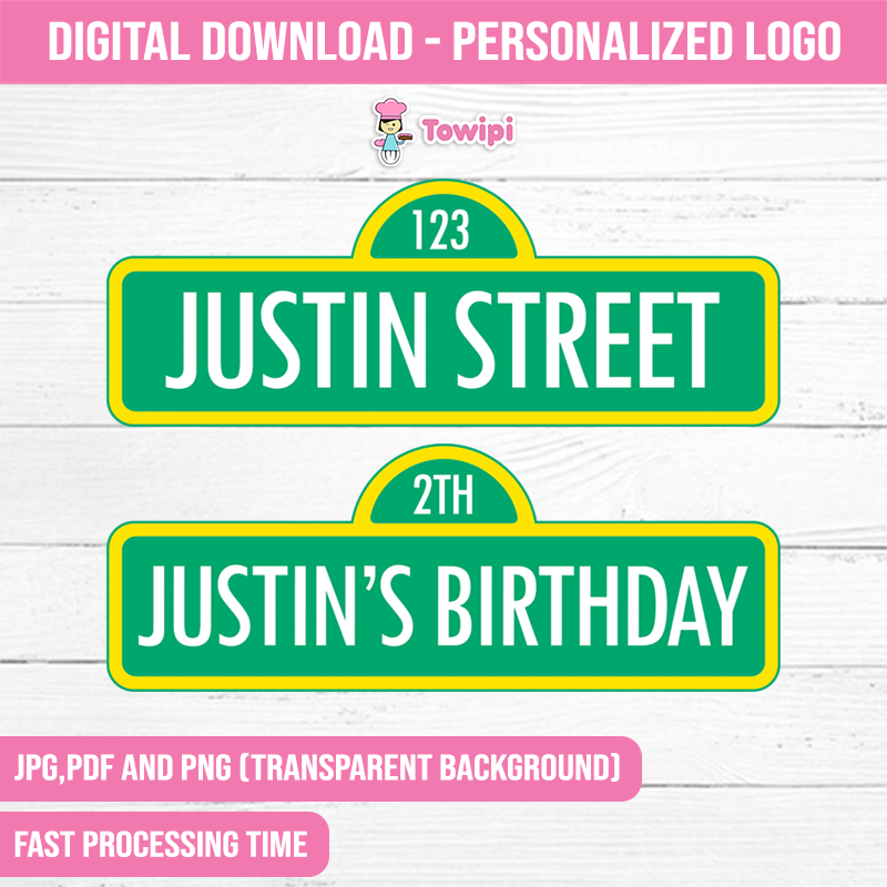 sesame street personalized logo - sesame street logo with na - Inspire ...