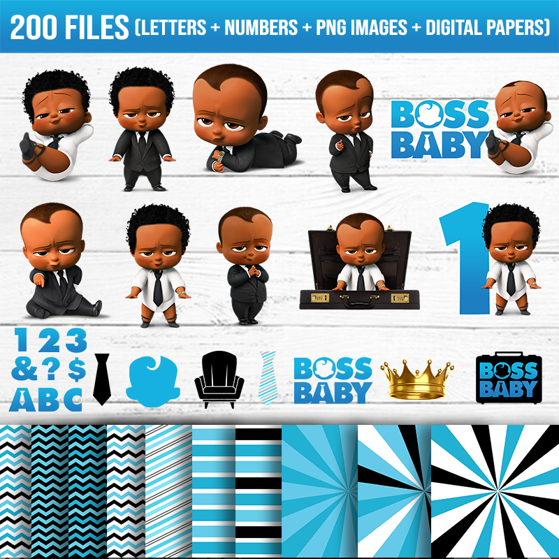 Afro boss baby dark orange skin clipart - Afro boss baby cli | Inspire ...