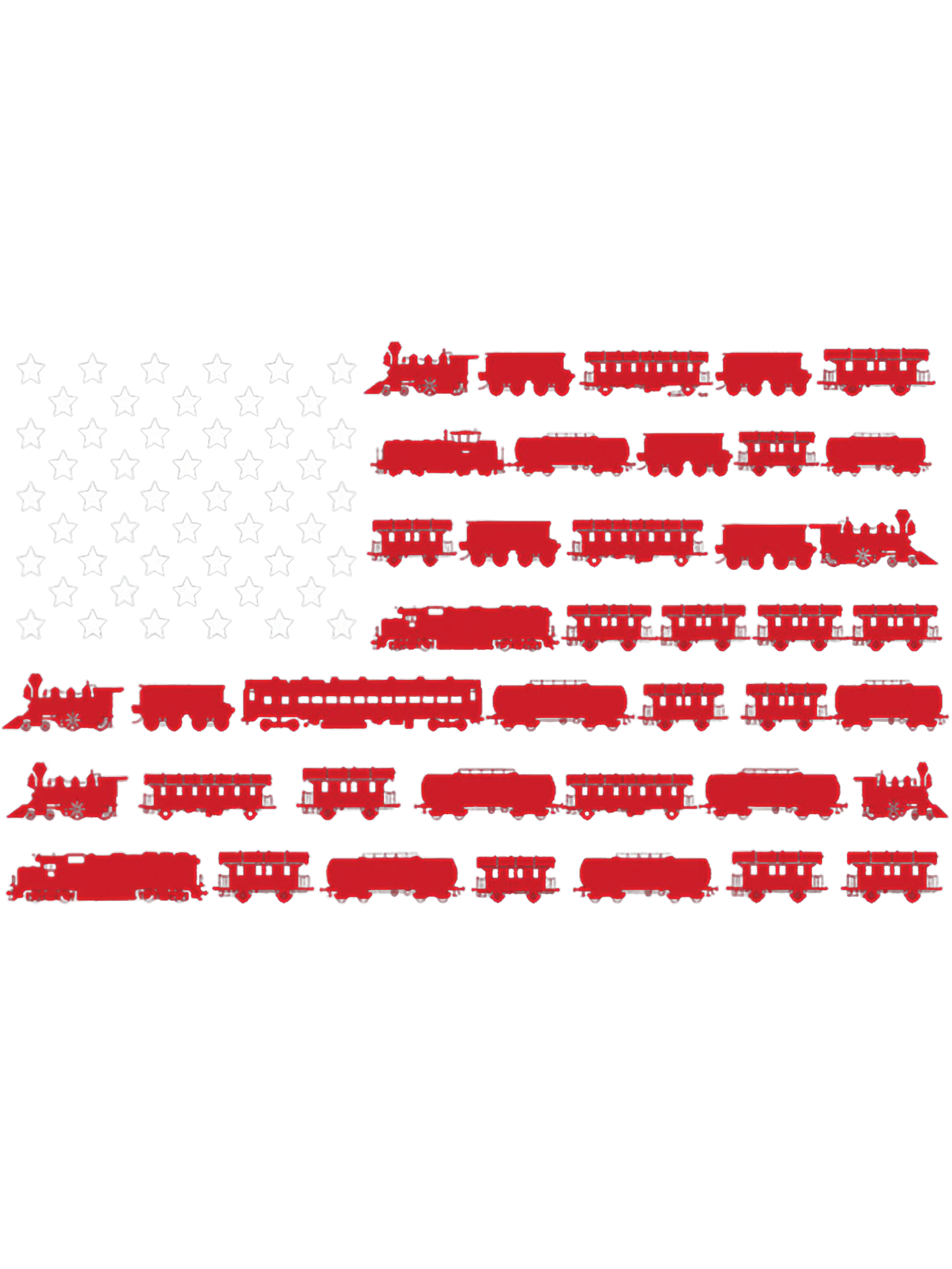 Train Railroad American Flag Vintage Men Women 1 | Inspire Uplift