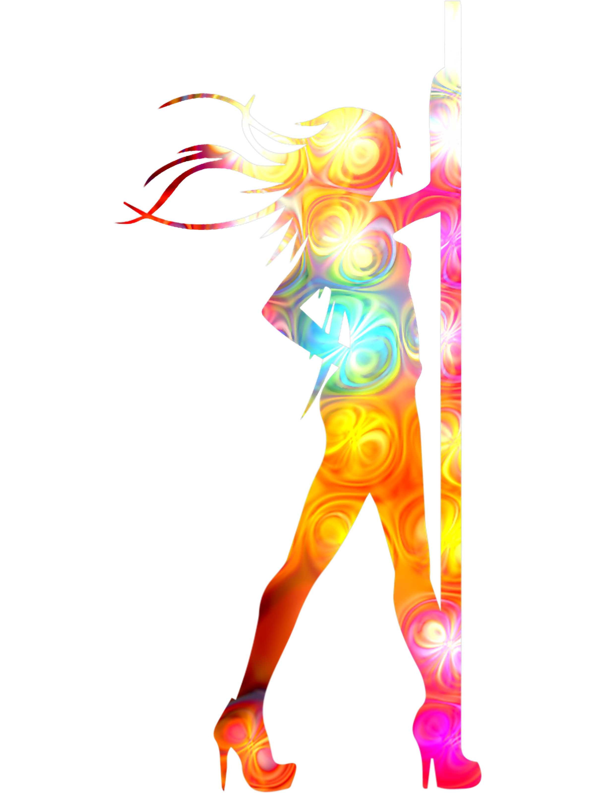 Pole Dance Artistic Fitness Figure Grip Dancer Drawing | Inspire Uplift