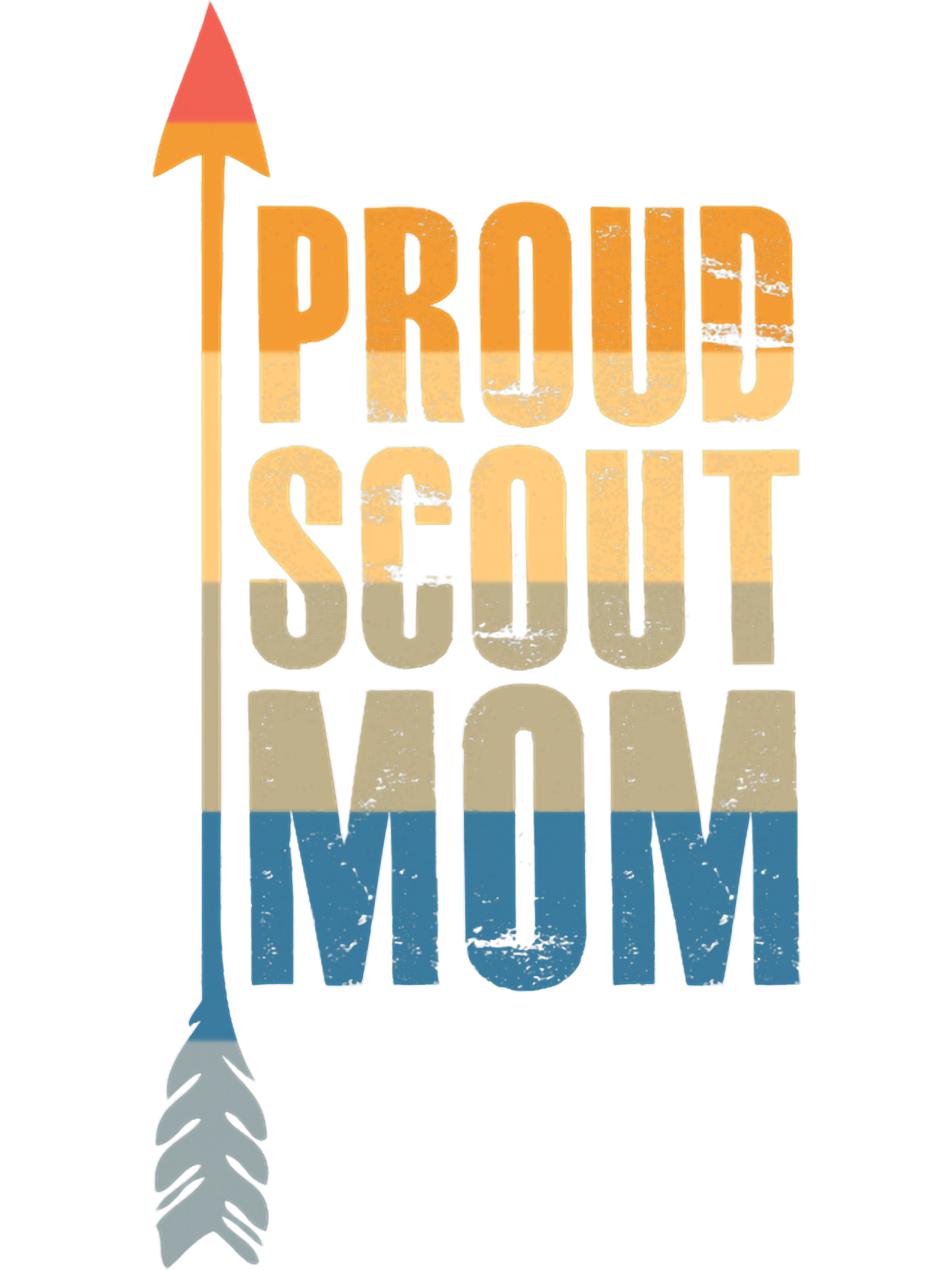Proud Scout Mom Parent Mother of Boy Girl Club Arrow | Inspire Uplift