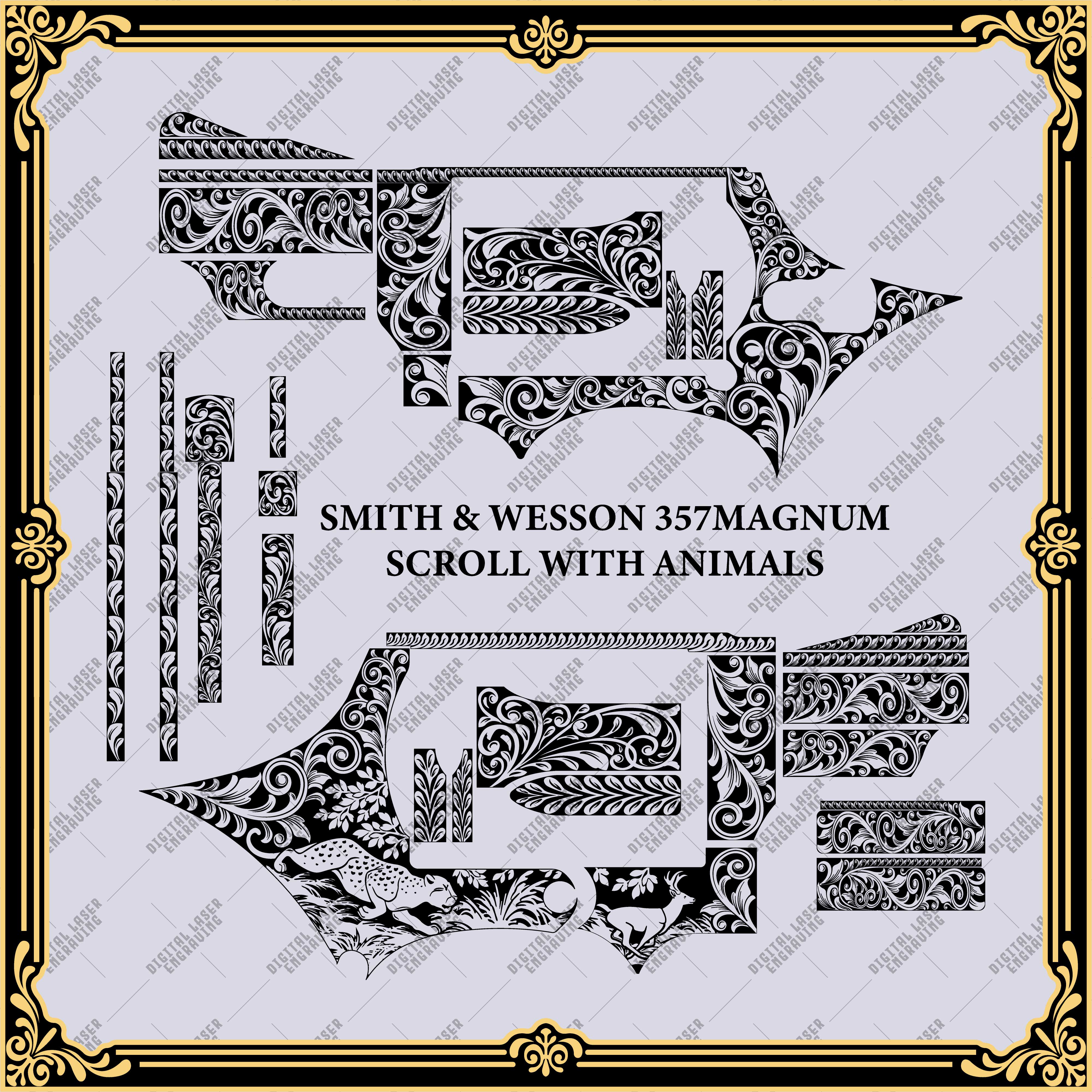Laser Engraving Firearms Vector Design SMITH-&-WESSON-357MAG | Inspire ...