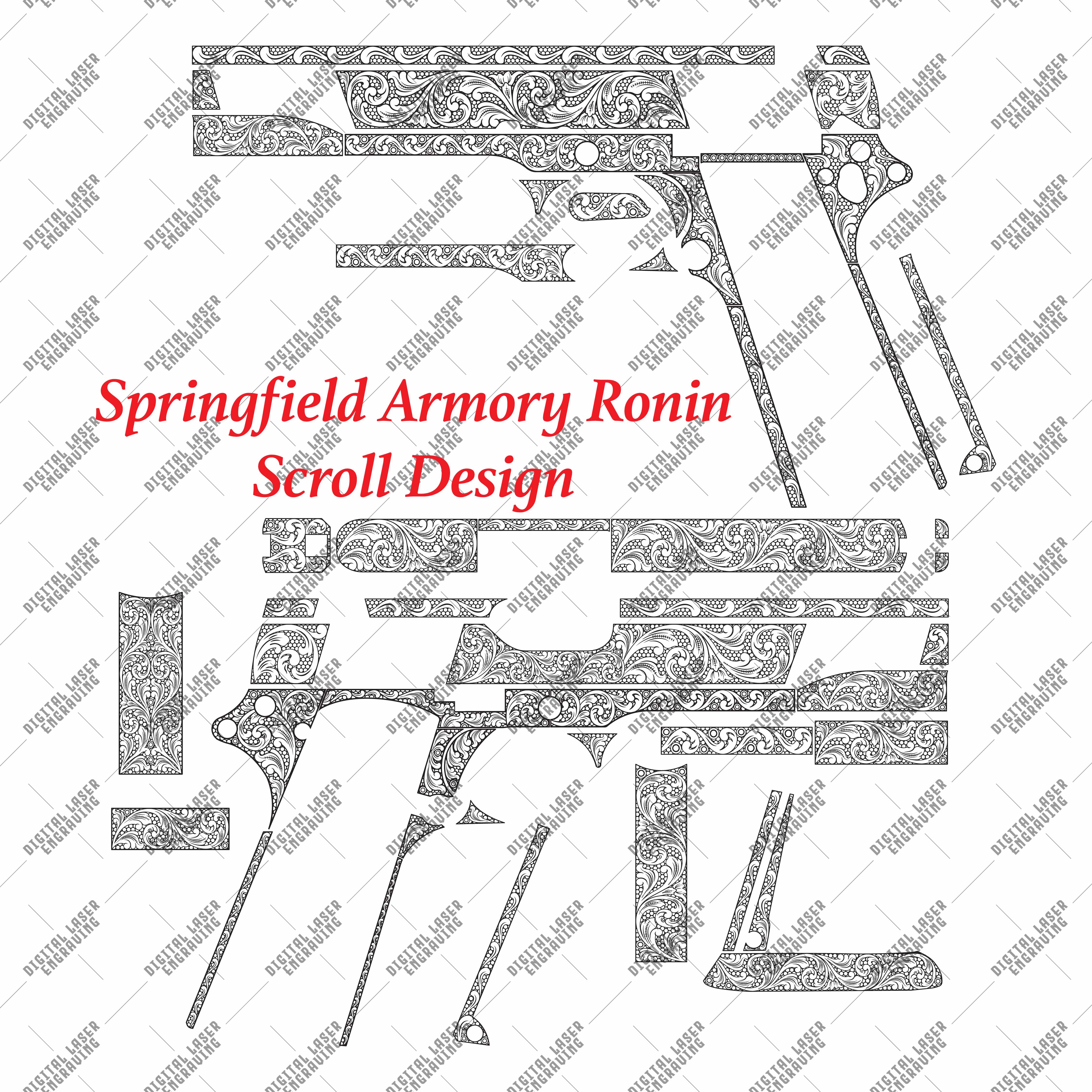 Scroll Designs Springfield Armory Ronin Firearms Laser Engra | Inspire ...