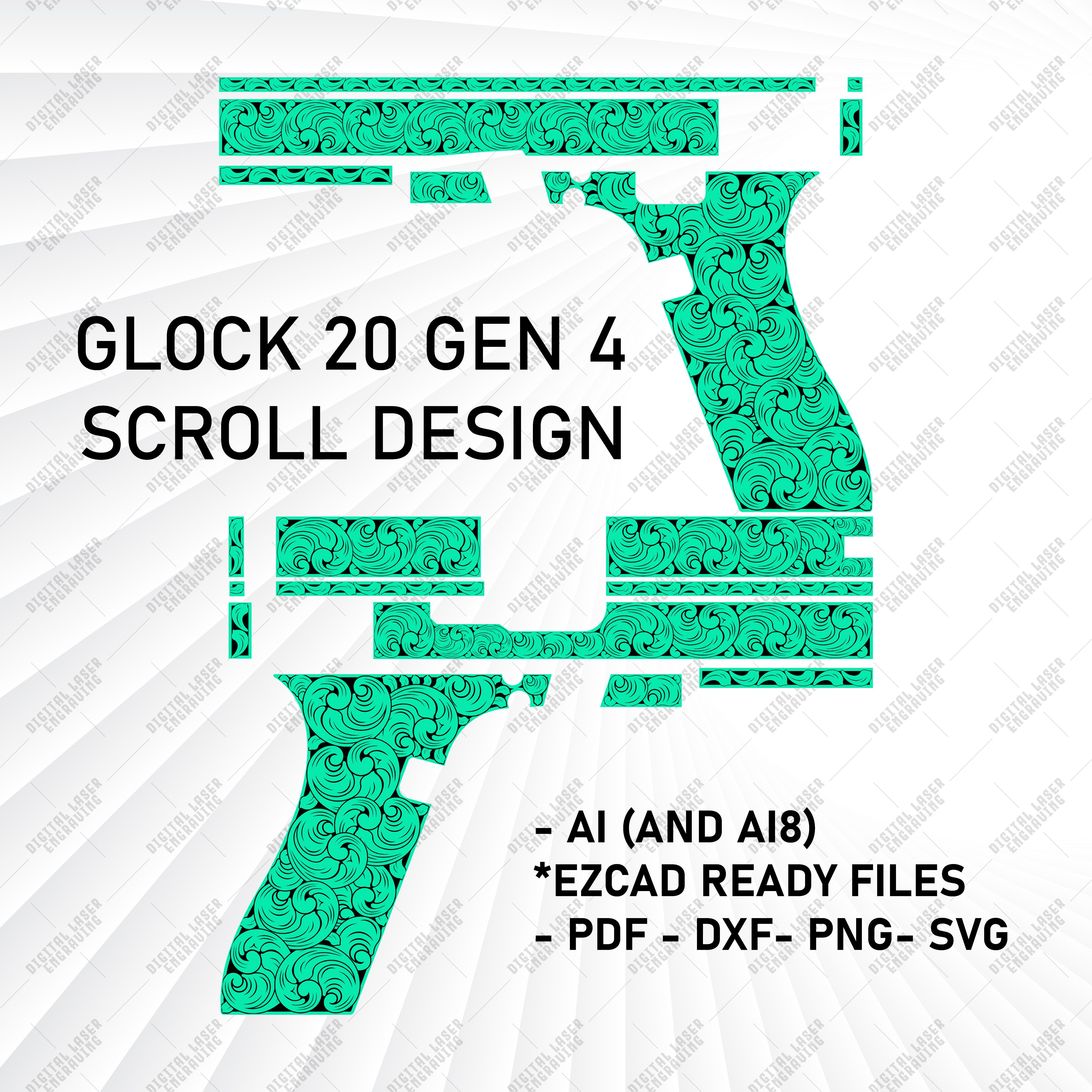 Glock 20 gen 4 Scroll Design | Inspire Uplift