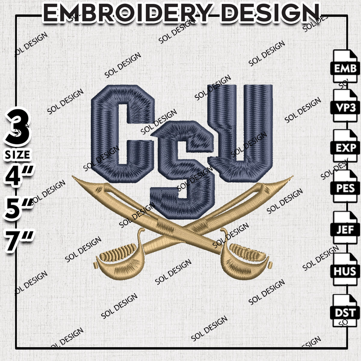 Charleston Southern Buccaneers embroidery design, NCAA Logo | Inspire ...