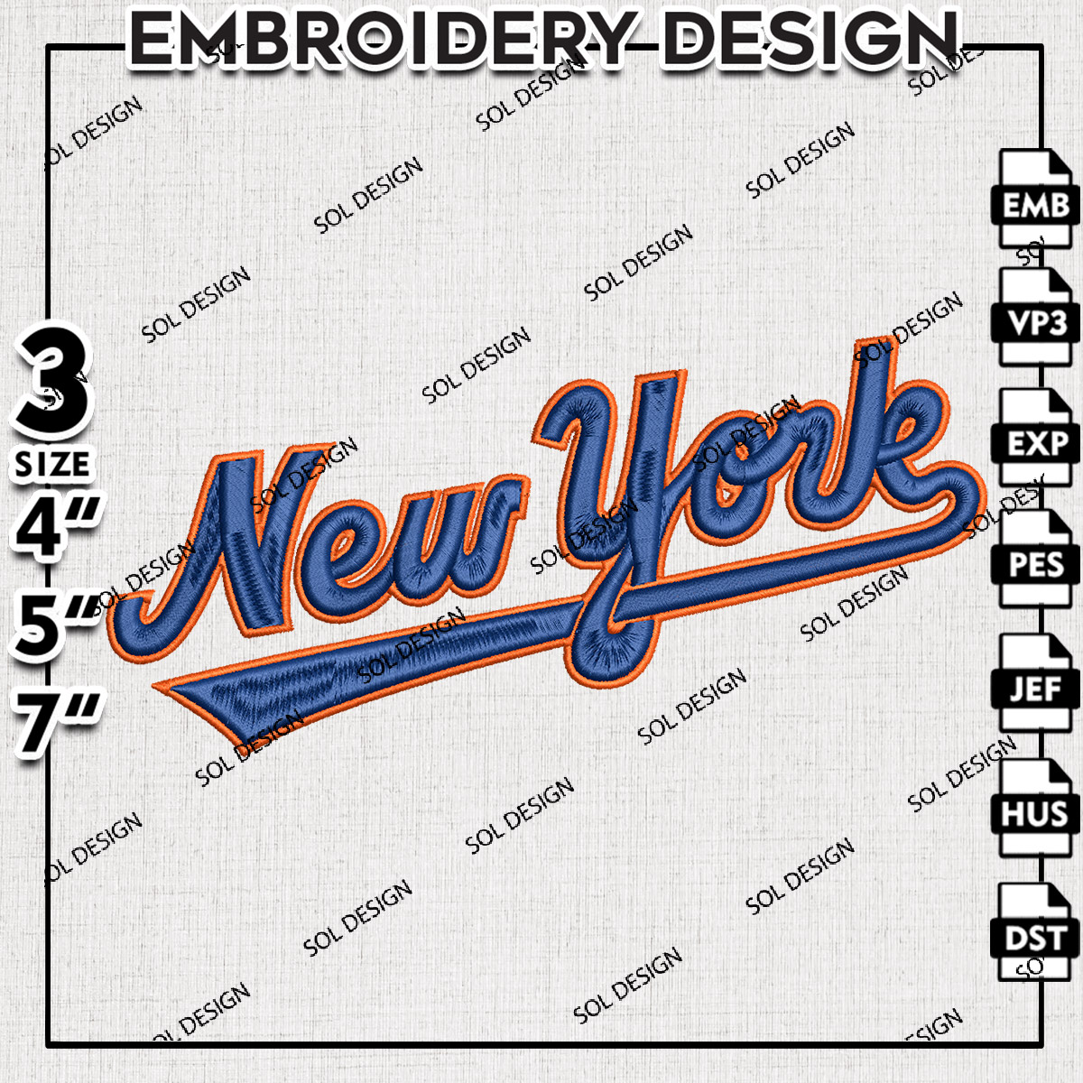 MLB New York Mets Embroidery Design, MLB Embroidery, MLB New | Inspire ...